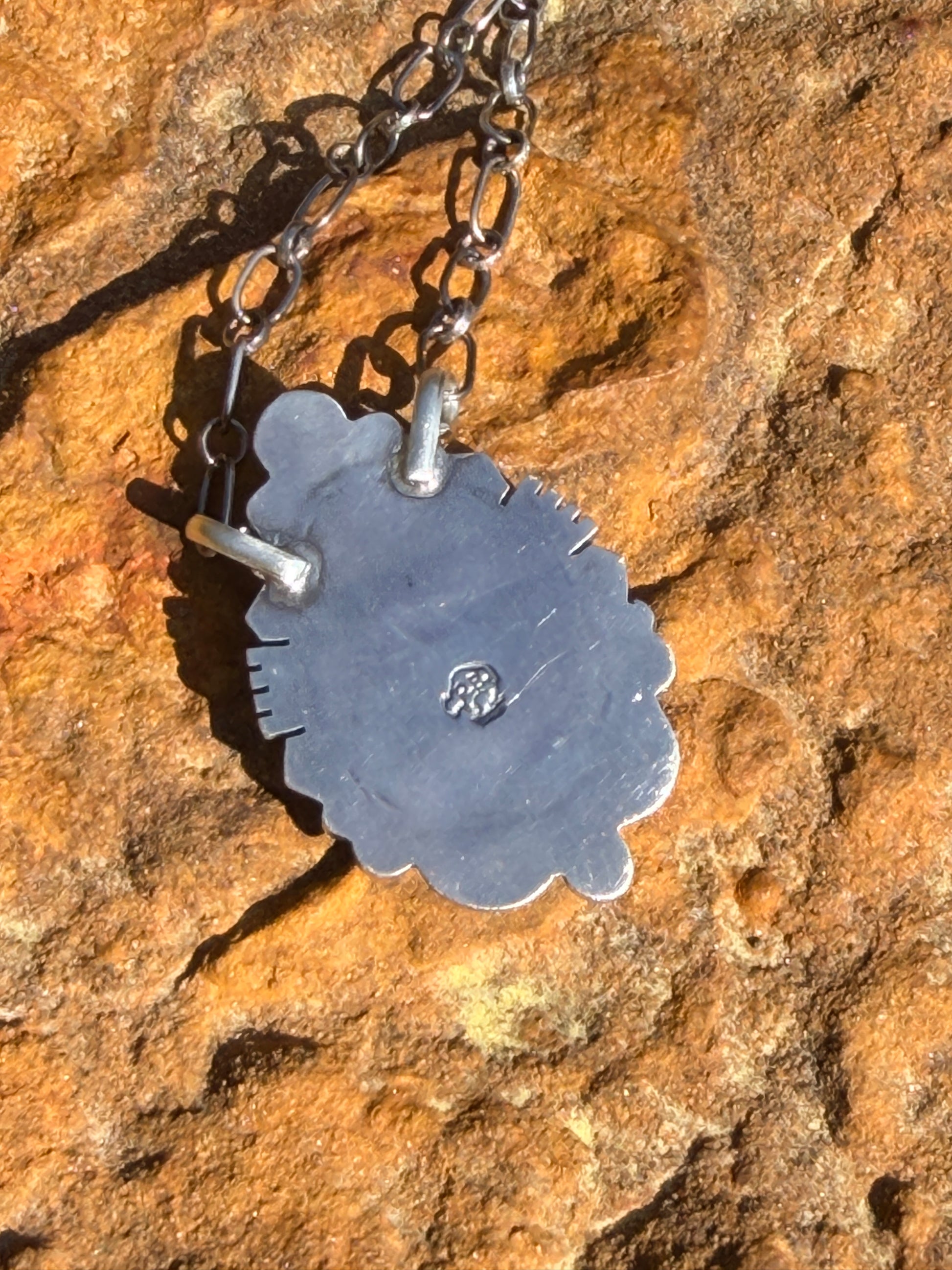 Native Made Sterling Silver Sonoran Gold Necklace By Daniel Benally. F ...